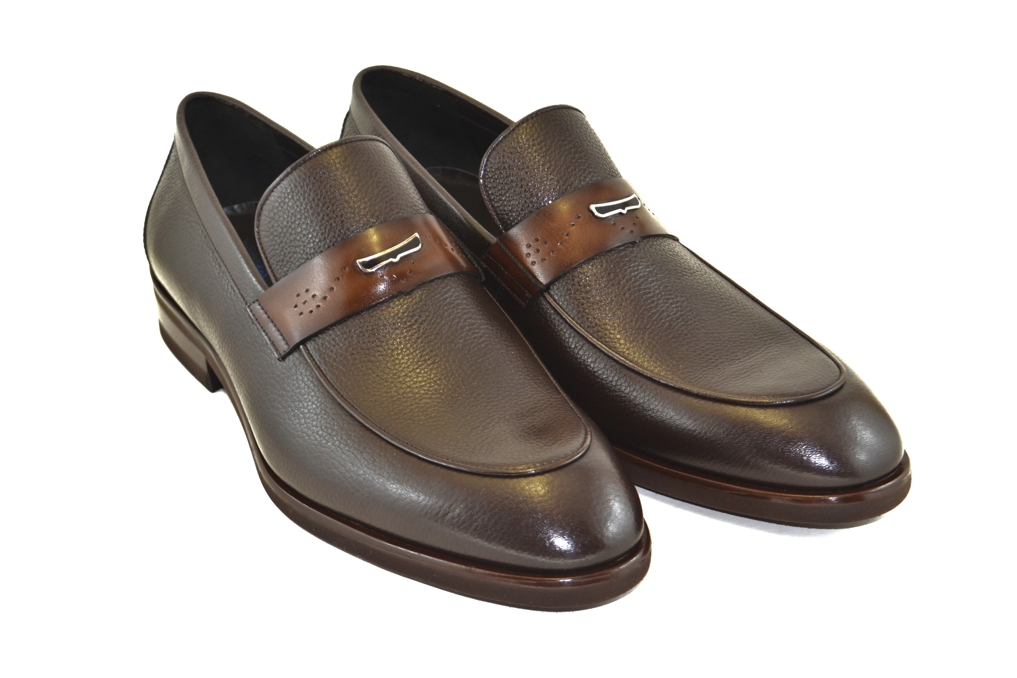 Corrente 5315-T – Cow leather with hand painted – Brown – Cevli Shoes